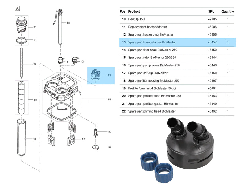 OASE Biomaster 250/350/600/850 Spare Parts | Fresh N Marine
