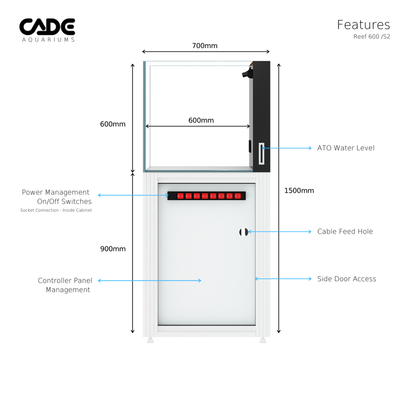 CADE Reef S2 600 White | Fresh N Marine