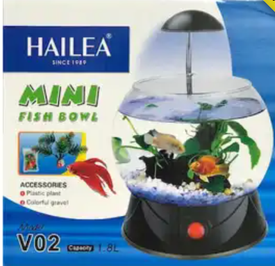 HAILEA MINI FISH BOWL(1.8L) | Fresh N Marine