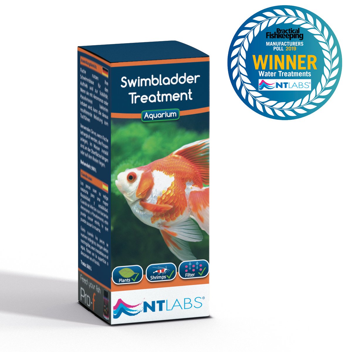 NT LABS Aquarium Swimbladder Treatment (treat fish buoyancy disease ...