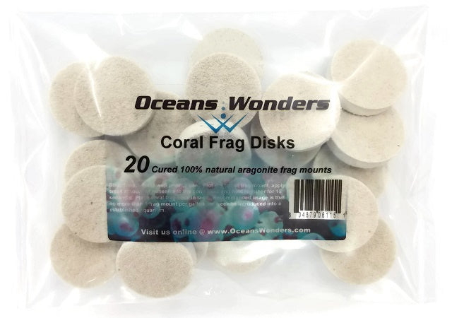 Ocean Wonders Coral Frag Disks 20pcs | Fresh N Marine