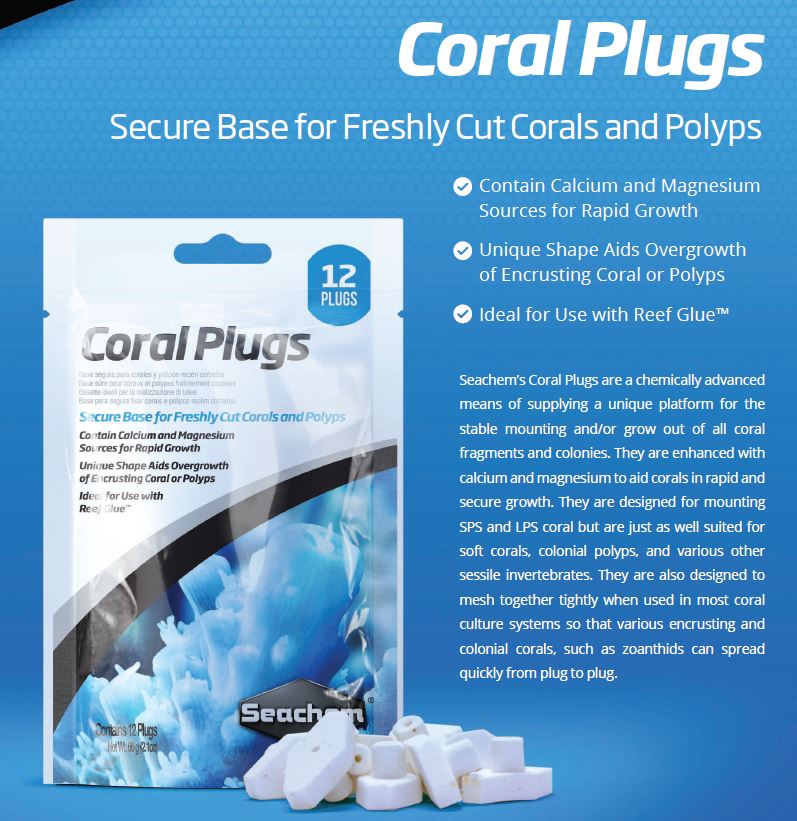 Seachem Coral Plugs | Fresh N Marine