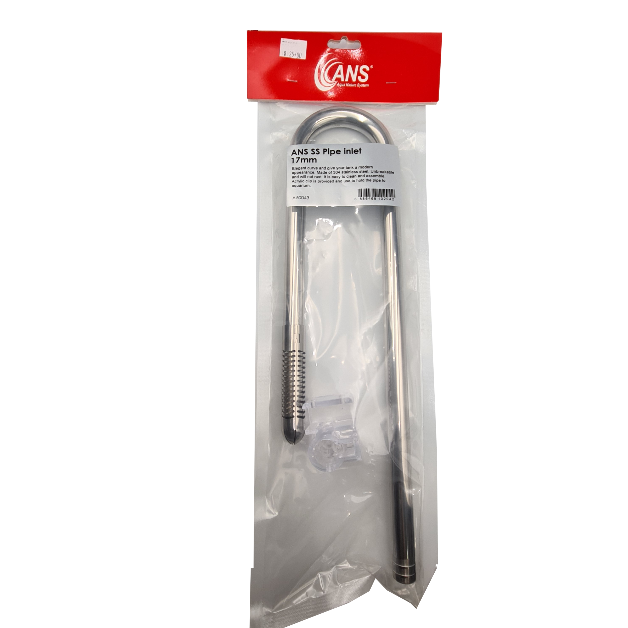 ANS Stainless Steel Pipe inlet (17mm ) | Fresh N Marine